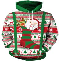 China Men's Christams Print Sweatshirts Hoodies Long Sleeve Graphic Halloween Shirts for sale