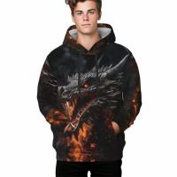 China Unisex 3D Printed Hooded Sweatshirt Casual Pullover Hoodie With Big Pockets for sale