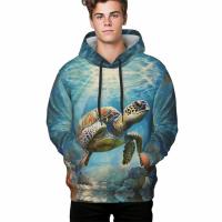 China Unisex 3D Printed Hooded Sweatshirt Casual Pullover Hoodie With Big Pockets for sale