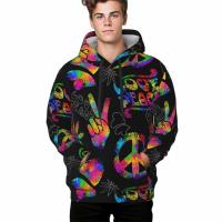 China Unisex 3D Printed Hooded Sweatshirt Casual Pullover Hoodie With Big Pockets for sale