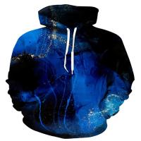 China Men's Hoodie Long Sleeve 3D Print Drawstring Casual Fashion Pullover Sweatshirt With Big Pocket for sale