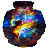 China Men's Hoodie Long Sleeve 3D Print Drawstring Casual Fashion Pullover Sweatshirt With Big Pocket for sale