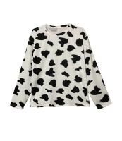 China Women's Short Sleeve Round Neck Colorblock Cow Print Summer Casual Oversized T Shirt Tee Tops for sale