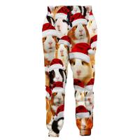 China 3D Digital Printing Christmas Snowflake Sweatpants Straight Men And Women Loose Casual Trousers for sale
