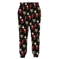 China 3D Digital Printing Christmas Snowflake Sweatpants Straight Men And Women Loose Casual Trousers for sale