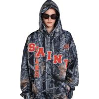 China Unisex Rhinestone Pattern Drop Shoulder Hoodies Custom Logo for sale