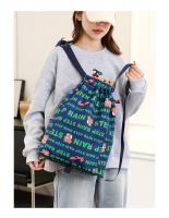 China Fashion Sports Bckpack Lightweight Travel Multifunctional Women's Bag Large Capacity Printed Drawstring for sale