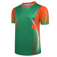 China Customized Sublimation Quick-drying Short-sleeved T-shirt Sports Competition Round Neck Top Digital Printing Gift Cultural Shirt T-Shirt for sale