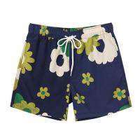 China Custom Design Your Own Logo Sublimation Printed Waterproof Board Shorts Four Way Stretch Swim Trunks for sale