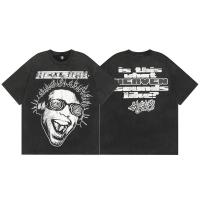 China Oversized T-shirt Vintage T-shirt Loose Short Sleeve Casual Streetwear Loose Washed Unisex Tops for sale