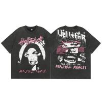 China Y2K Graphic T-Shirt Vintage Oversized Tee Street Casual Acid Wash Top For Men Women for sale