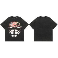 China Men's Graphic T-Shirt Unisex Cotton Oversized T-Shirt Short Sleeve Vintage Street Casual T-Shirt Tops for sale