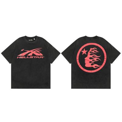China Gothic Casual Loose Oversized T-shirt Harajuku Street Trend Men And Women Personalized Print Rock Anime Punk for sale