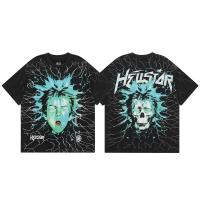 China Gothic Casual Loose Oversized T-shirt Harajuku Street Trend Men And Women Personalized Print Rock Anime Punk for sale