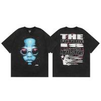 China Men's Graphic T-Shirt Unisex Cotton Oversized T-Shirt Short Sleeve Vintage Street Casual T-Shirt Tops for sale