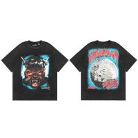 China Men's Oversized Graphic Tee Crew Neck Short Sleeve Vintage Streetwear Tee Tops for sale