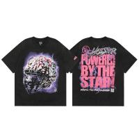 China Men's Oversized Graphic Tee Crew Neck Short Sleeve Vintage Streetwear Tee Tops for sale