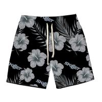 China Summer Beach Trousers Customize Logo Men's Casual Shorts Summer Double Layer Shorts Camouflage Slim Swimming Trunks Beach Pants for sale