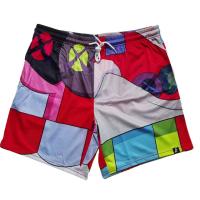 China High Quality Custom Name Logo Men Beach Shorts 5in Inseam Nylon Running Mesh Comfortable Shorts Mens Floral Beach Shorts for sale