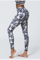 China Wholesale European Size S-XL Yoga Pants High Waist Tights Butt-lifting Yoga Leggings Printed Women's Fitness Leggings for sale