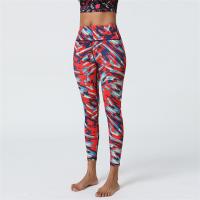 China Wholesale European Size S-XL Yoga Pants High Waist Tights Butt-lifting Yoga Leggings Printed Women's Fitness Leggings for sale