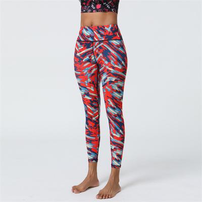 China Wholesale European Size S-XL Yoga Pants High Waist Tights Butt-lifting Yoga Leggings Printed Women's Fitness Leggings for sale