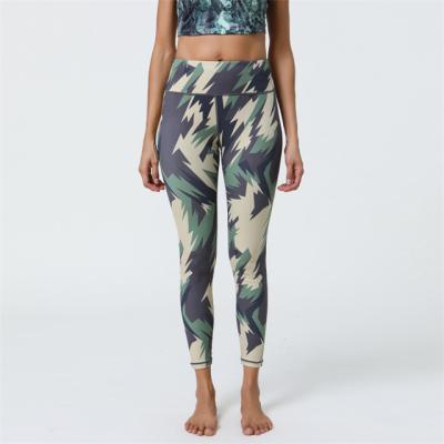 China Sport Yoga Pants High Waist Tights Butt-lifting Yoga Leggings Printed Women's Fitness Leggings for sale