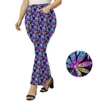 China Custom Print Pants Plus Size High Waist Gym Fitness Sport Wears Spandex Fabric Butter Soft Women Yoga Leggings For Workout for sale