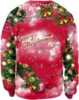 China Unisex Ugly Christmas Sweater 3D Printed Funny Graphic Long Sleeve T-Shirt Crewneck Sweatshirts for sale