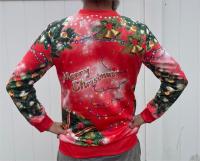 China Unisex Ugly Christmas Sweater 3D Printed Funny Graphic Long Sleeve T-Shirt Crewneck Sweatshirts for sale