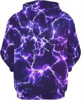 China Unisex New Men's Novelty Hoodies Cool Lightning Graphic Hoody Fleece Pullover Hooded Sweatshirts for sale