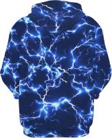 China Unisex New Men's Novelty Hoodies Cool Lightning Graphic Hoody Fleece Pullover Hooded Sweatshirts for sale