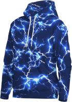 China Unisex New Men's Novelty Hoodies Cool Lightning Graphic Hoody Fleece Pullover Hooded Sweatshirts for sale