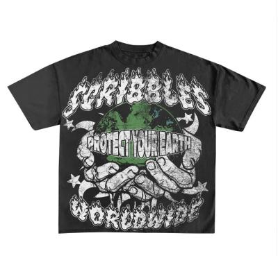 China Hip Hop Short Sleeve Print T-Shirt Shirts Men for sale