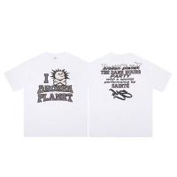 China Graphic Print T-Shirt Vintage Drop Shoulder Short Sleeve Casual Loose Tees Summer Outfits for sale