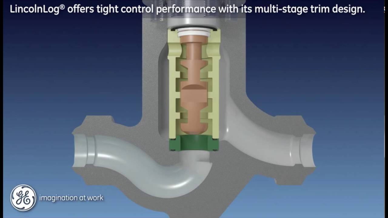Masoneilan LincolnLog - High pressure Anti-cavitation Control Valve