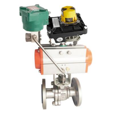 China Chinese Control Valve With Pneumatic Actuator And Asco 8210G Solenoid Valve And Westlock 2200 Limit Switches for sale
