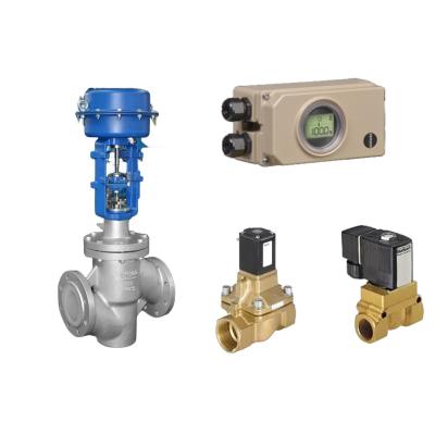 China Pneumatic Control Valve With Samson Electropneumatic 3730-3 Positioner And Burkert Type 5404 Solenoid Valve for sale
