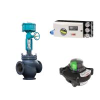 China Pneumatic Control Valve With ABB TZIDC-200 Positioner And  Rotork Limit Switch for sale