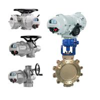 China IQ Range Alloy / Steel Electric Actuator With Chinese Brand Butterfly Valve for sale