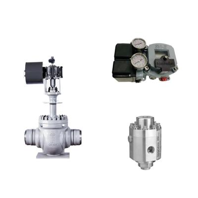 China Pneumatic Control Valve With  Masoneilan SVI2-21113111 Valve Positioner And Tescom 26-1100 Pressure Regulating Valve for sale