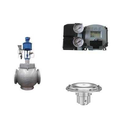 China Pneumatic Control Valve With Masoneilan SVI2-21113121 Positioner And Tescom 44-4600 Pressure Regulating Valve for sale