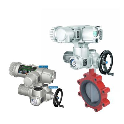 China Chinese Electric Butterfly Valve With Auma Muti-turn SA SAR Electric Actuator As Stock Supplier for sale