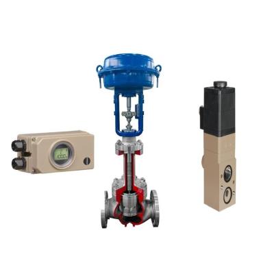 China China large calibre regulator with Samson 3730-5 valve positioner  and 3963 solenoid valve for sale