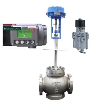 China China DN200 Control Valve With Masoneilan SVI3-21111112 Valve Positioner 78-40 Pressure Reducing Valve for sale