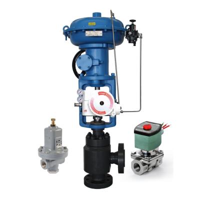 China Flow Control Valve With Flowserve 3200MD Valve Positioner ASCO Solenoid Valve for sale