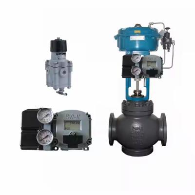 China DN250 Pneumatic Control Valves With SVI2-21123121 Masoneilan Digital Valve Positioner And 78-40 Filter Regulator for sale