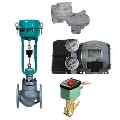 China Chinese Control Valve With Masoneilan SVI2 SVI II Digital Valve Positioner With Booster B200/B400 With Solenoid Valve Asco for sale