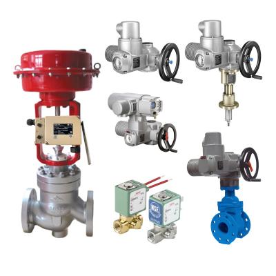 China AUMA SA 07.2 To 16.2 SAREx 25.1 To 40.1 Multi-Turn Actuator With SAMSON 4763 Control Valve And ASCO Solenoid Valve In Stock for sale