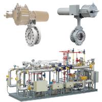 China Pressure And Flow Control Skid Featuring Samson 43 Series Pneumatic Butterfly Valves Along With 3730 Valve Positioners for sale